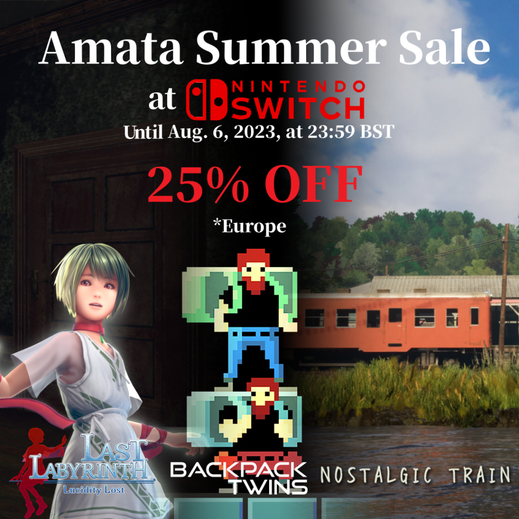 [Sale]”Last Labyrinth”,”Backpack Twins”,”NOSTALGIC TRAIN” for Nintendo ...