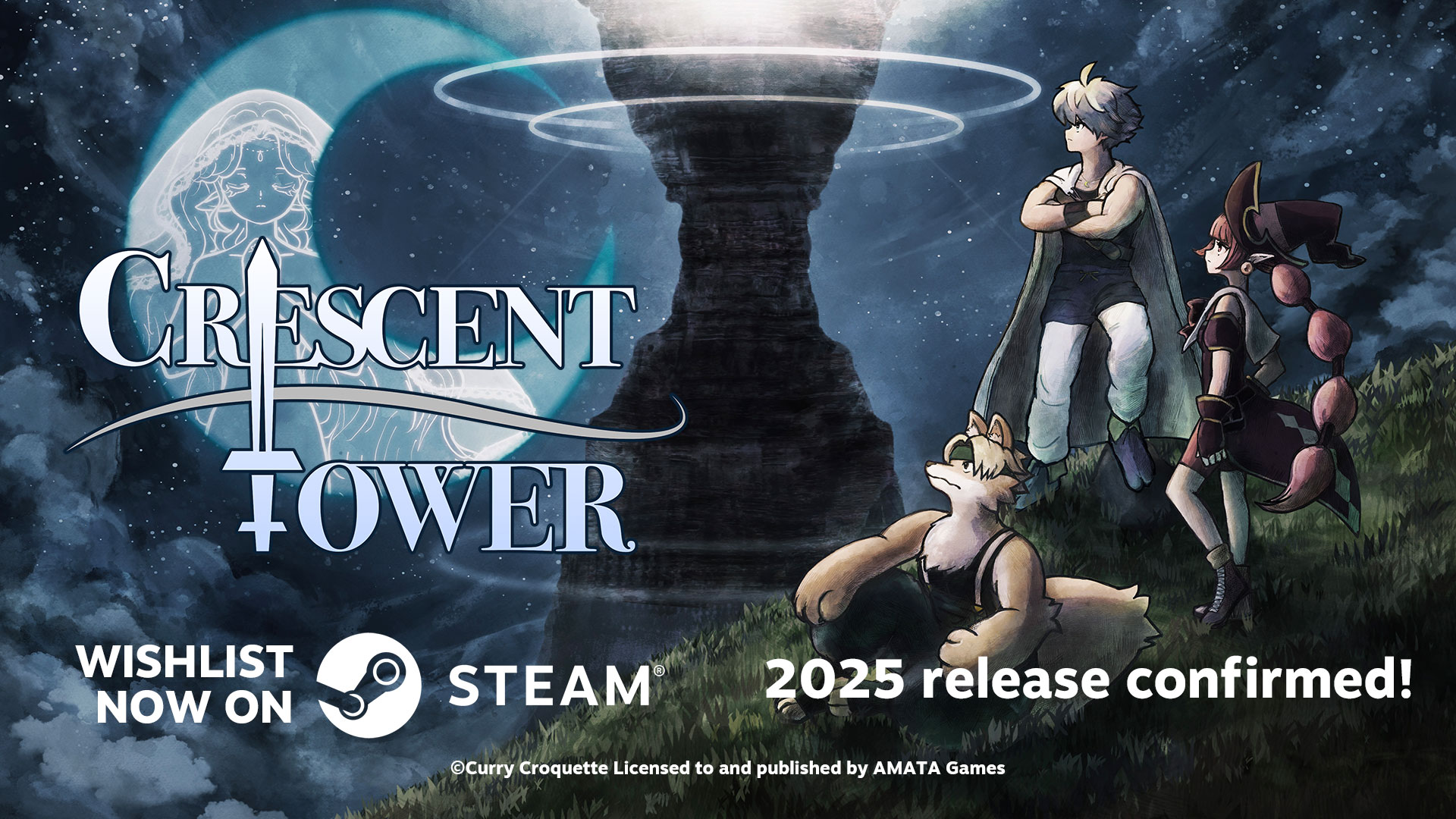"Crescent Tower" Steam version set to be released by AMATA Games in 2025! - AMATA Games