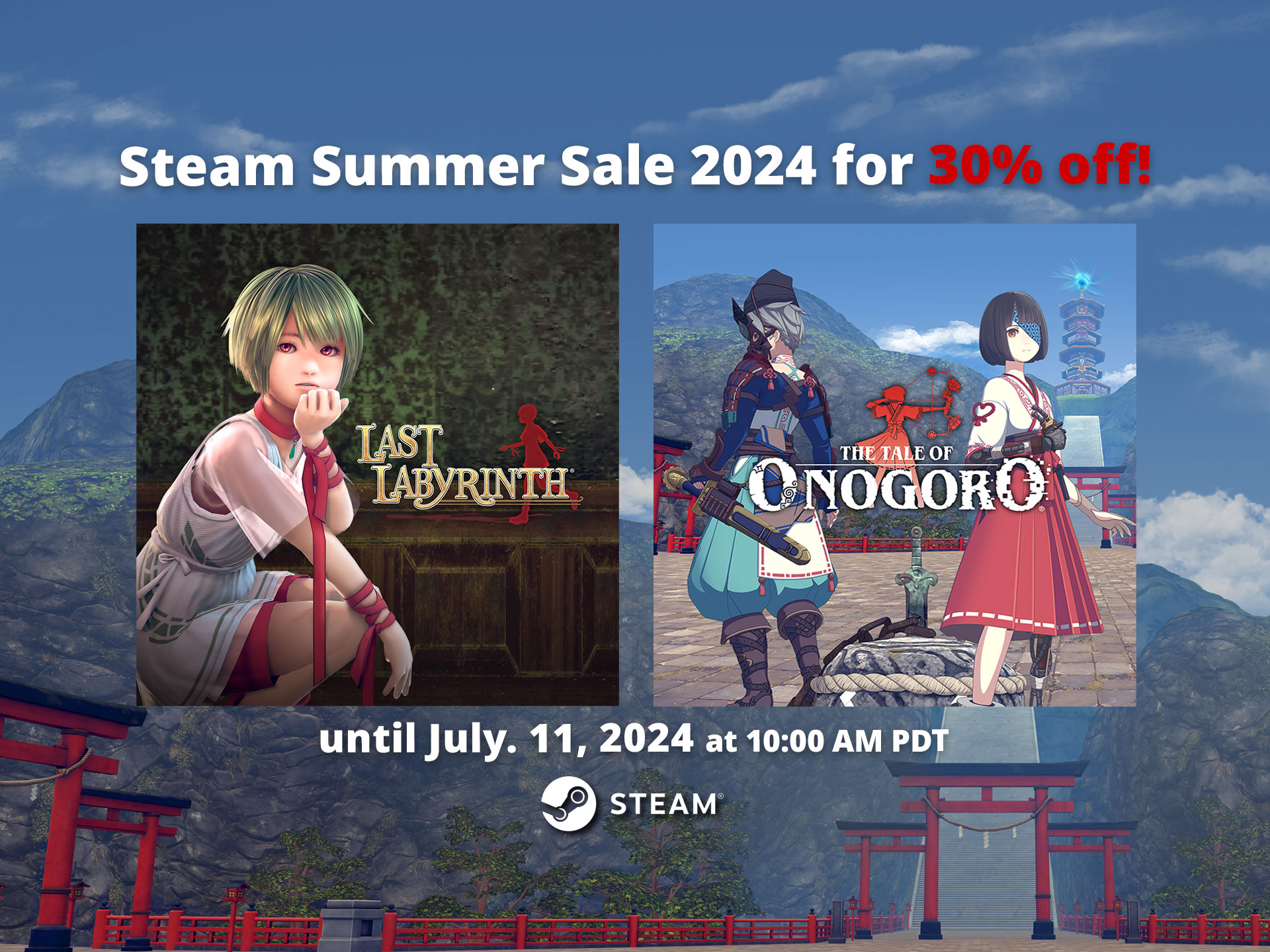【Sale】Steam Summer Sale 2024で30％OFF(2024年7月12日(金)午前2時 JSTまで) - AMATA Games